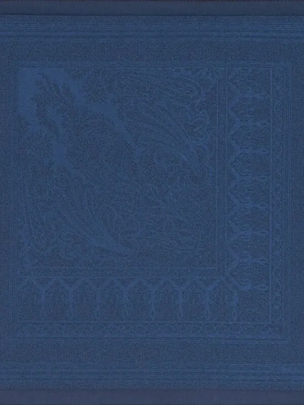 Etro Paisley-print Silk-blend Pocket Scarf - Blue