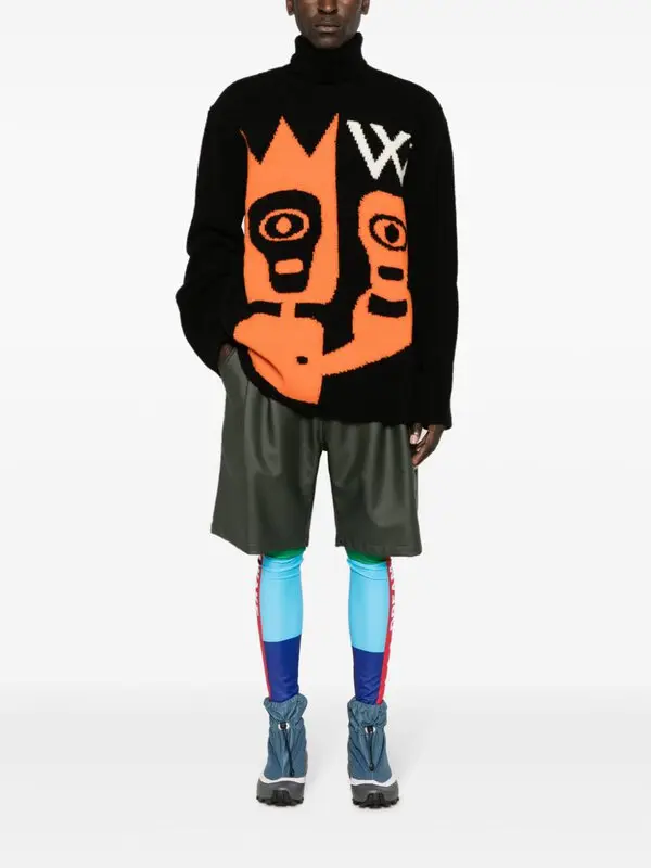WALTER VAN BEIRENDONCK Skull Intarsia-knit Jumper