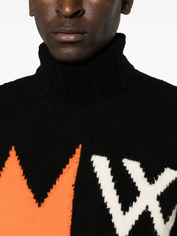 WALTER VAN BEIRENDONCK Skull Intarsia-knit Jumper
