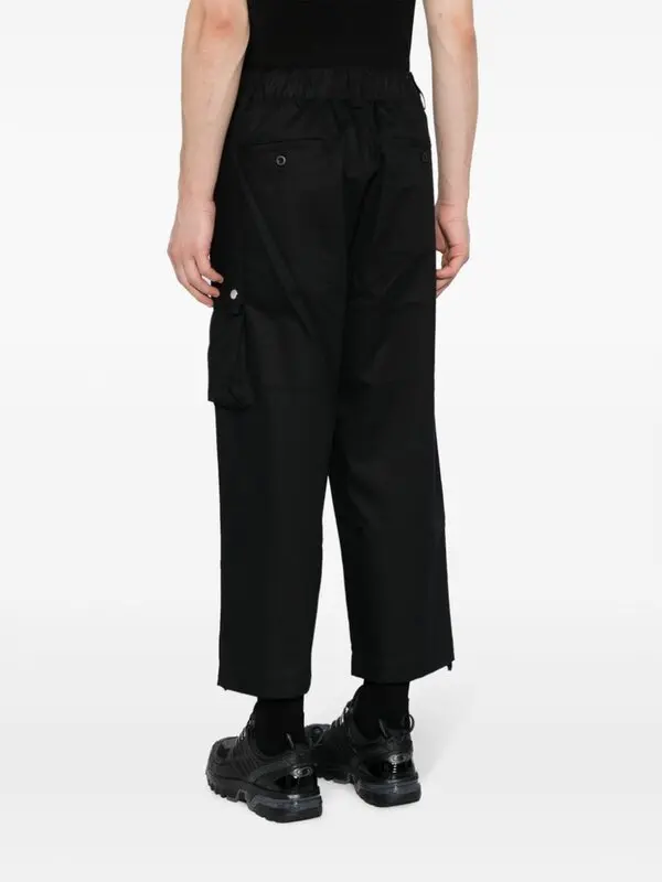 SPOONYARD Cropped Wide-leg Cargo Trousers