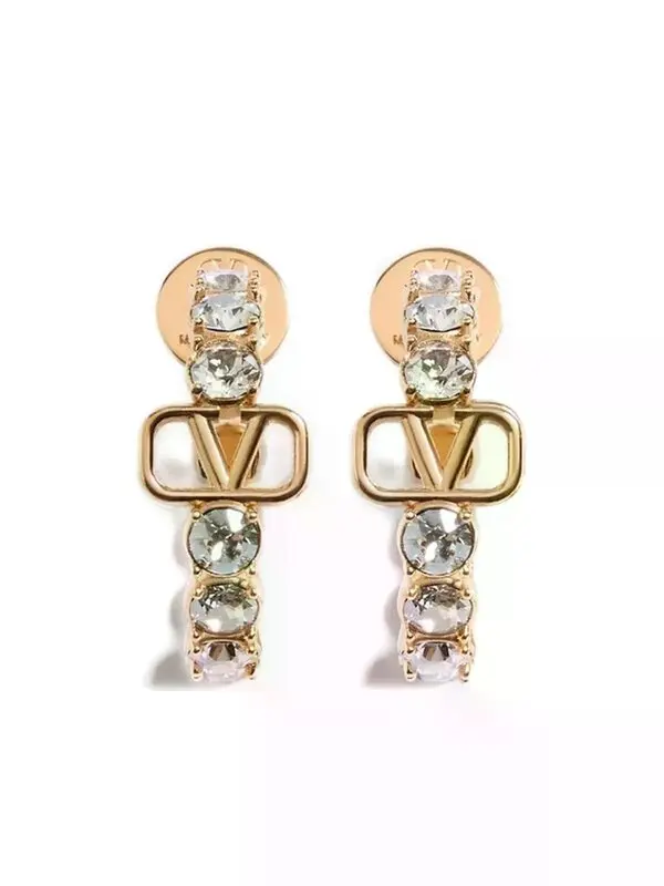Valentino Garavani Vlogo Signature Drop Earrings - Gold