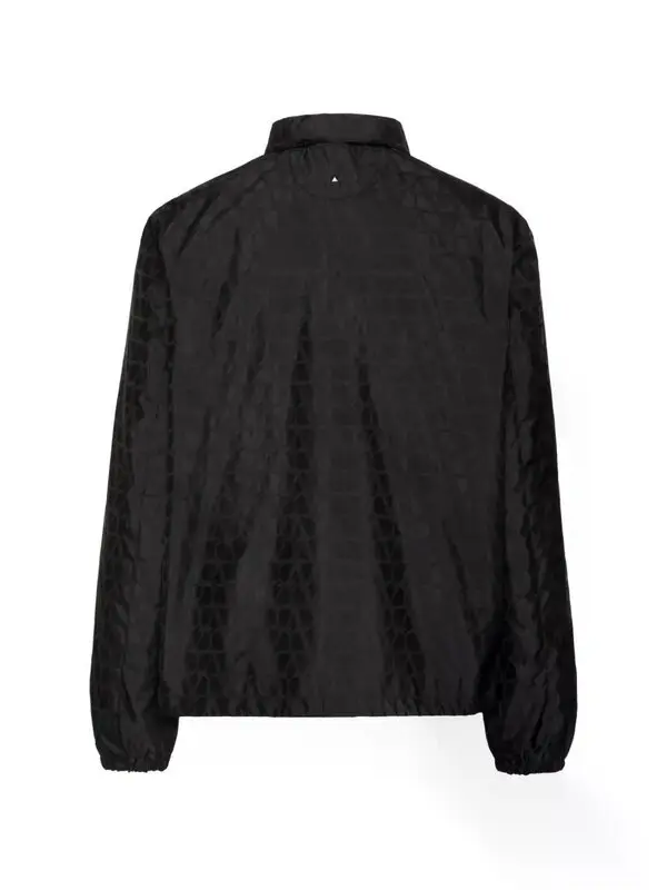 Valentino Garavani Toile Iconographe Windbreaker Jacket - Black