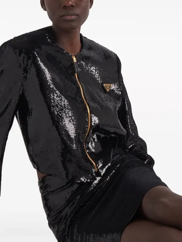 Prada Sequinned Pencil Skirt