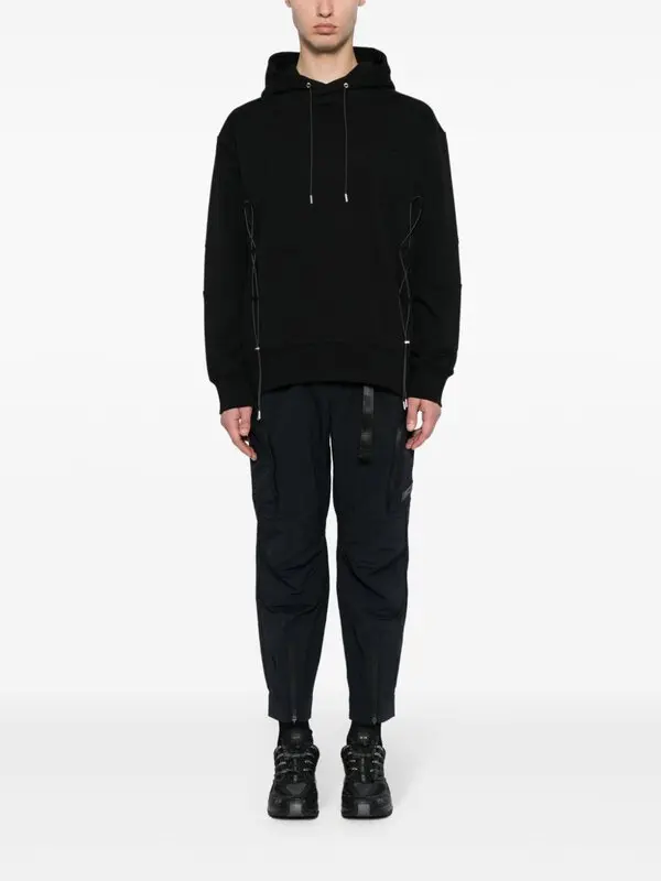 SPOONYARD Logo-appliqué Paneled Hoodie