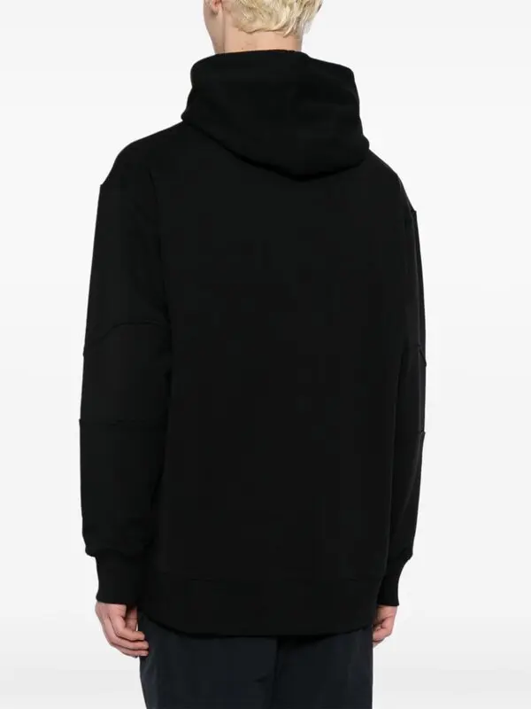 SPOONYARD Logo-appliqué Paneled Hoodie