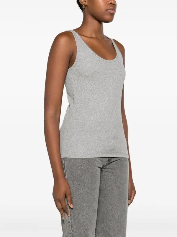 TOTEME Classic Ribbed Tank Top - Grey