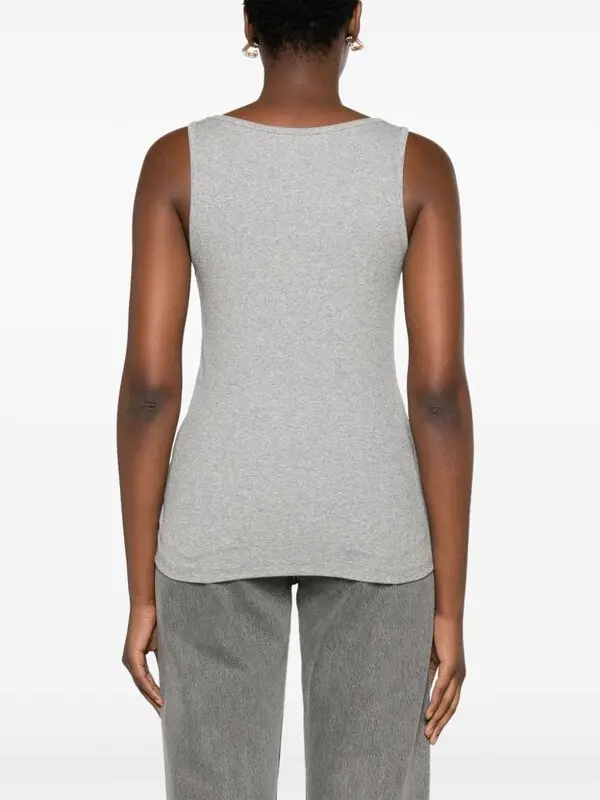 TOTEME Classic Ribbed Tank Top - Grey