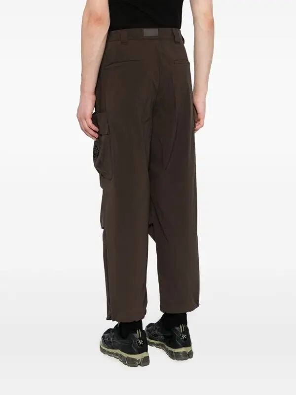 SPOONYARD Logo-appliqué Belted Cargo Trousers