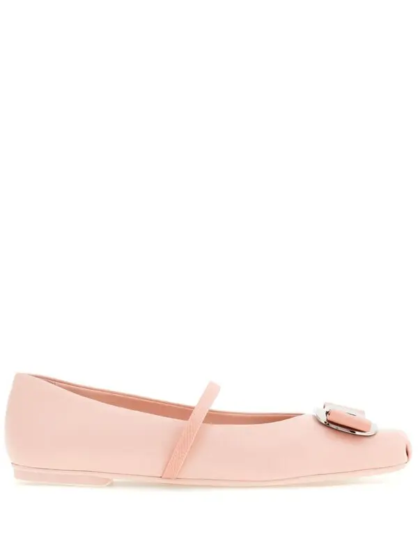 FERRAGAMO Vara Flat Ballerinas - Pink