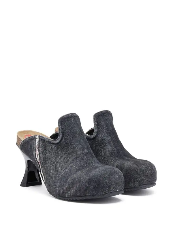 DIESEL® D-woodstock W 80mm Denim Mules