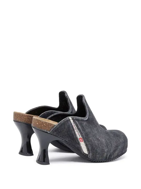 DIESEL® D-woodstock W 80mm Denim Mules