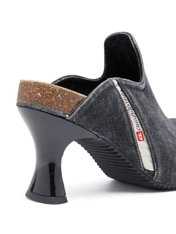 DIESEL® D-woodstock W 80mm Denim Mules