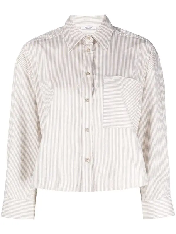 Peserico Long-sleeve Stripe Shirt