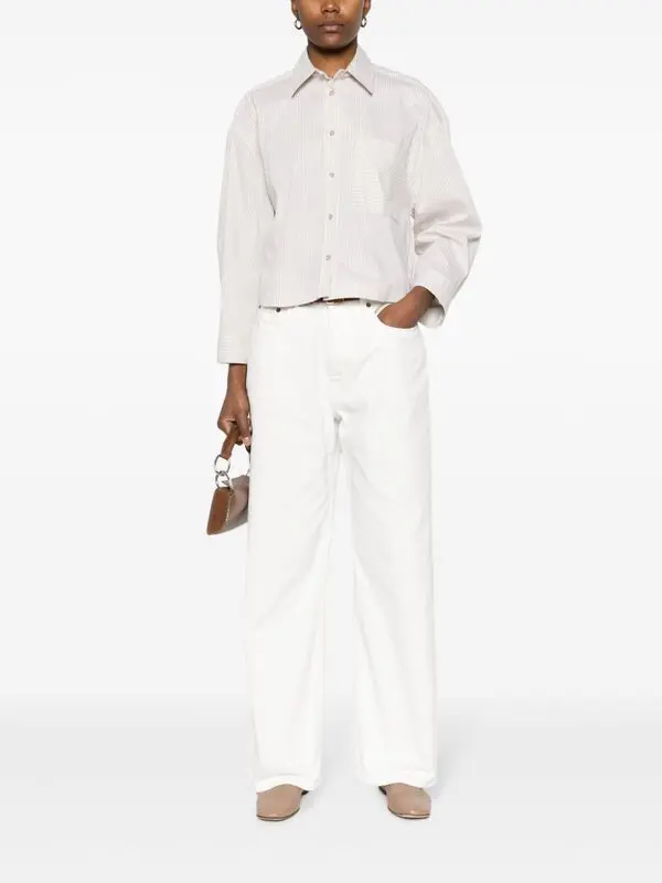Peserico Long-sleeve Stripe Shirt