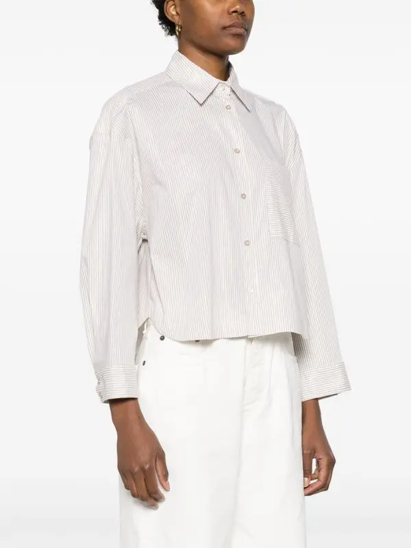 Peserico Long-sleeve Stripe Shirt