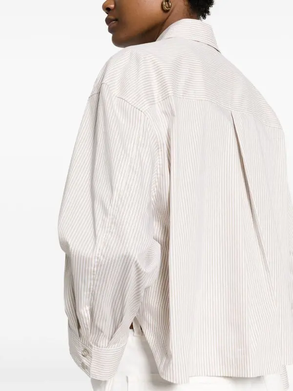 Peserico Long-sleeve Stripe Shirt