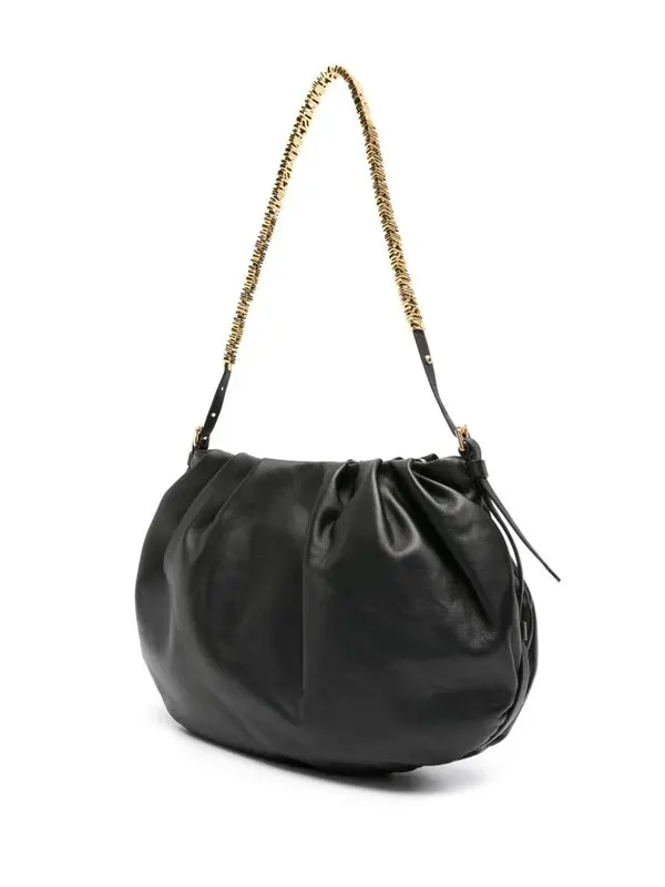 Moschino Appliqué Leather Shoulder Bag