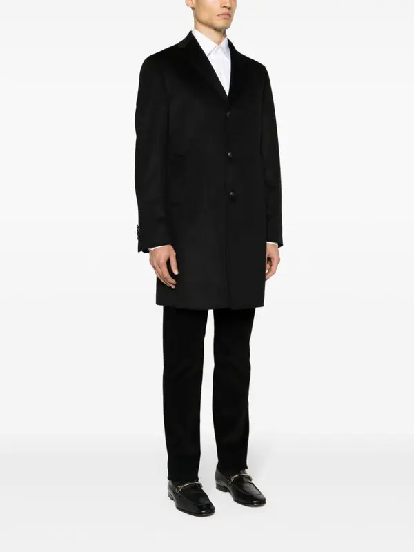 Tagliatore Bruce Felted Wool Coat - Black