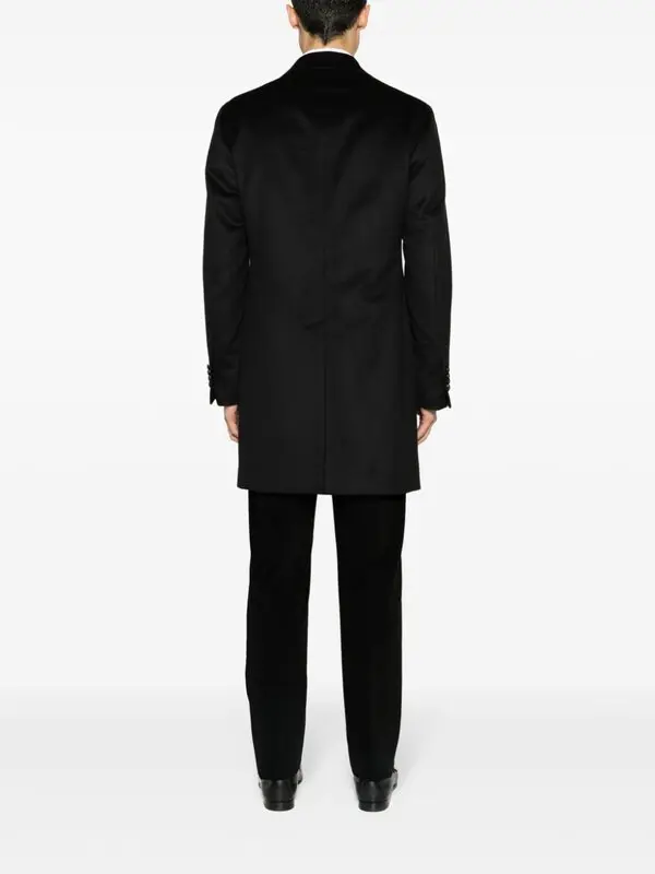 Tagliatore Bruce Felted Wool Coat - Black
