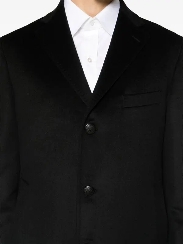 Tagliatore Bruce Felted Wool Coat - Black