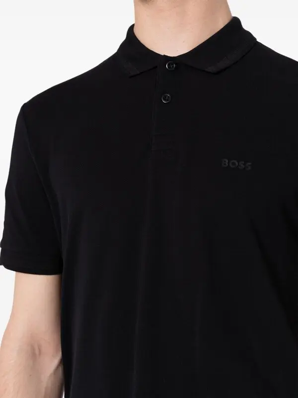 BOSS Logo-embroidered Cotton Polo Shirt