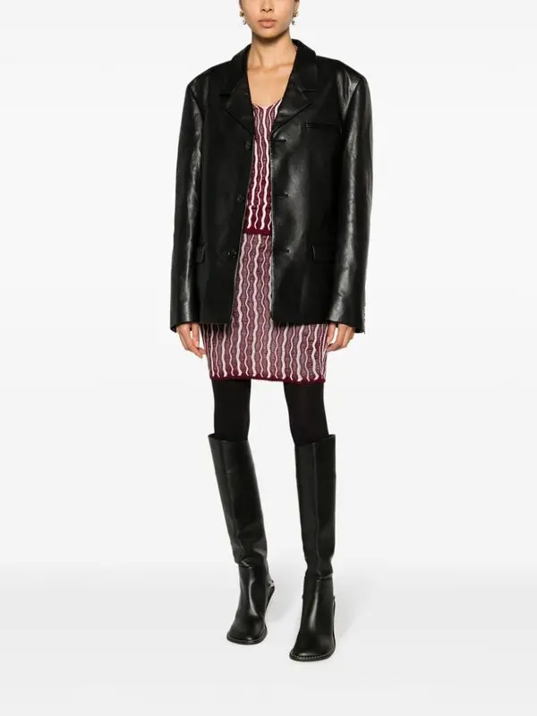 Nanushka Rox Regenerated-leather Blazer