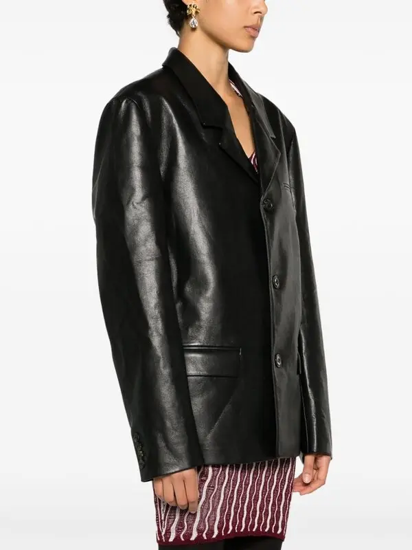 Nanushka Rox Regenerated-leather Blazer