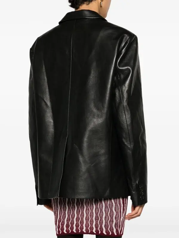 Nanushka Rox Regenerated-leather Blazer
