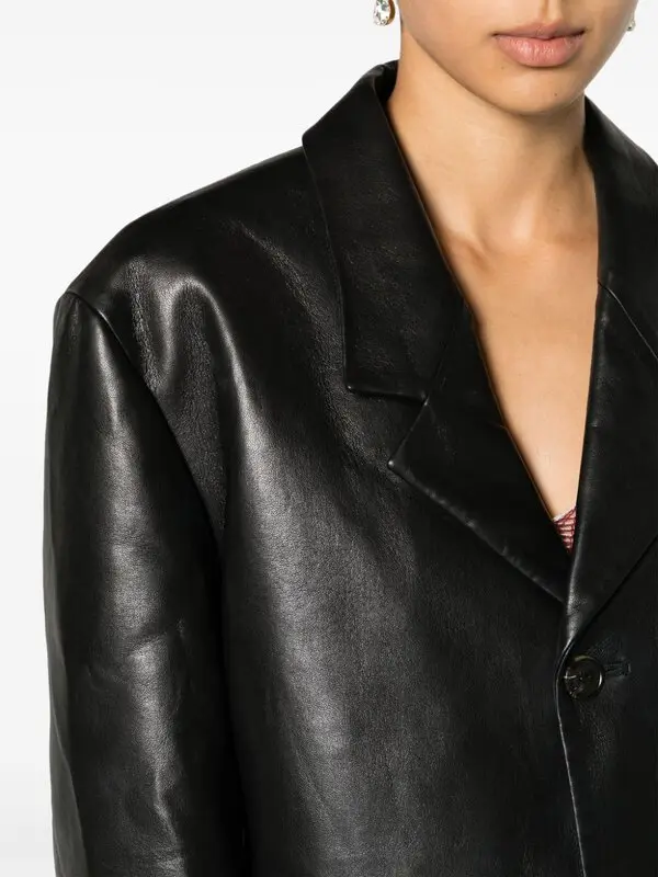 Nanushka Rox Regenerated-leather Blazer