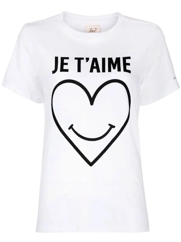 Cinq À Sept Smiling Heart T-shirt - White
