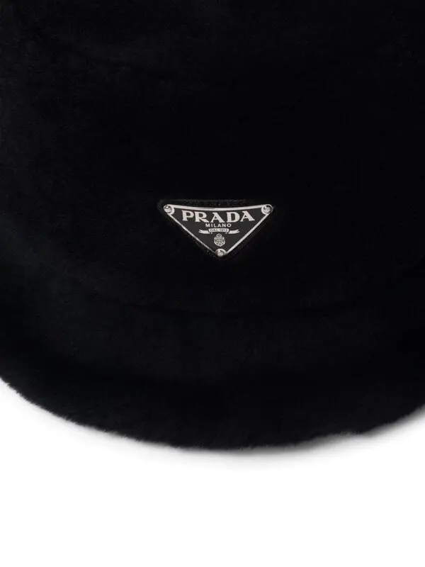 Prada Shearling Bucket Hat