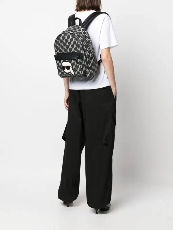 Karl Lagerfeld Ikon Monogram Backpack