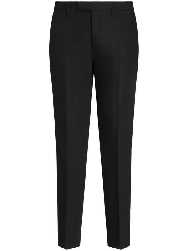 Etro Tailored Slim-cut Trousers - Black