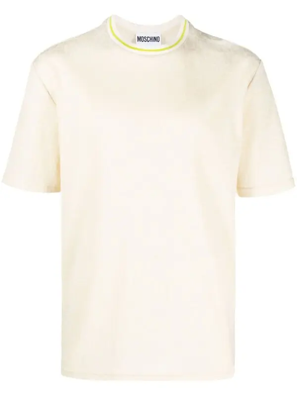 Moschino Logo-embroidered Crew-neck T-shirt