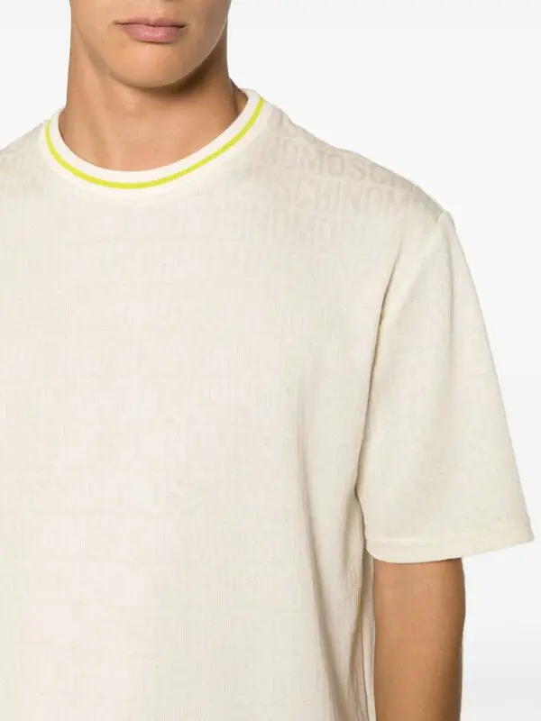 Moschino Logo-embroidered Crew-neck T-shirt