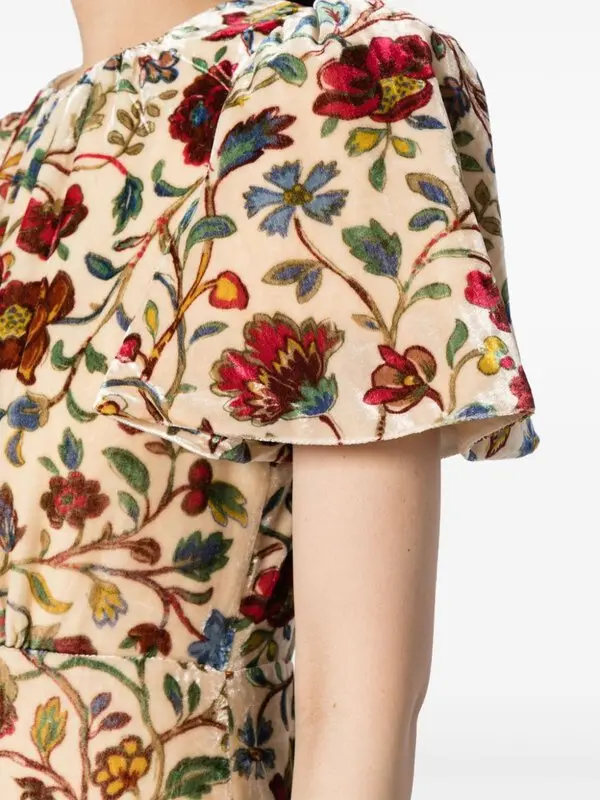 Rhode Arabella Velvet Midi Dress