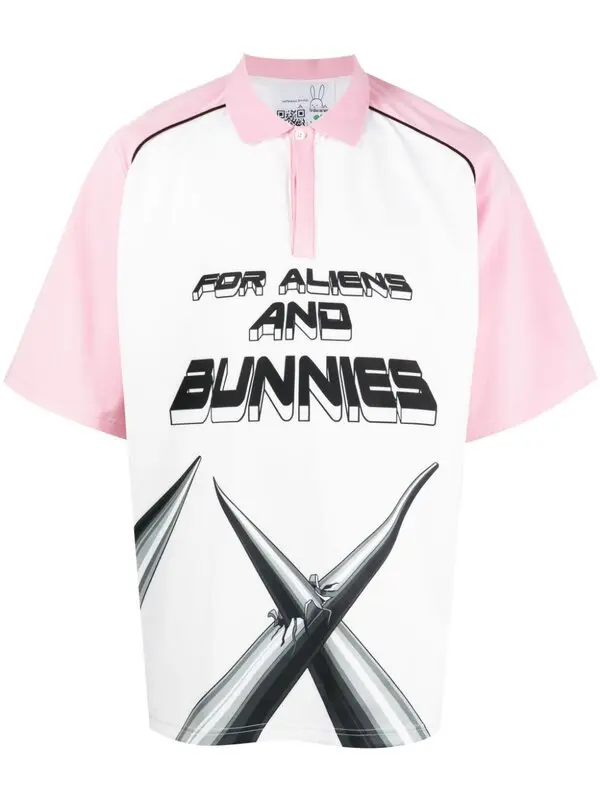 Natasha Zinko Techno For Aliens And Bunnies Polo Shirt - White