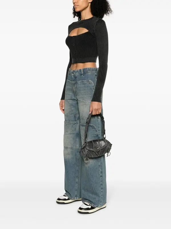 Guess Studded Leather Shoulder Bag