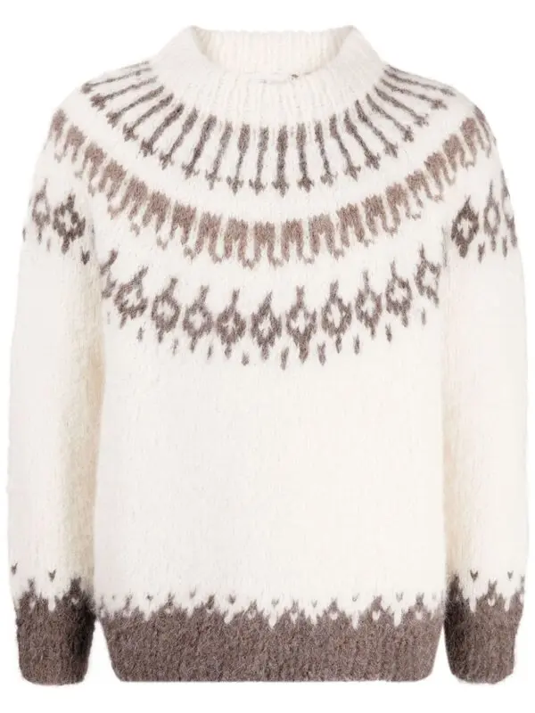 BODE Patterned Intarsia-knit Jumper