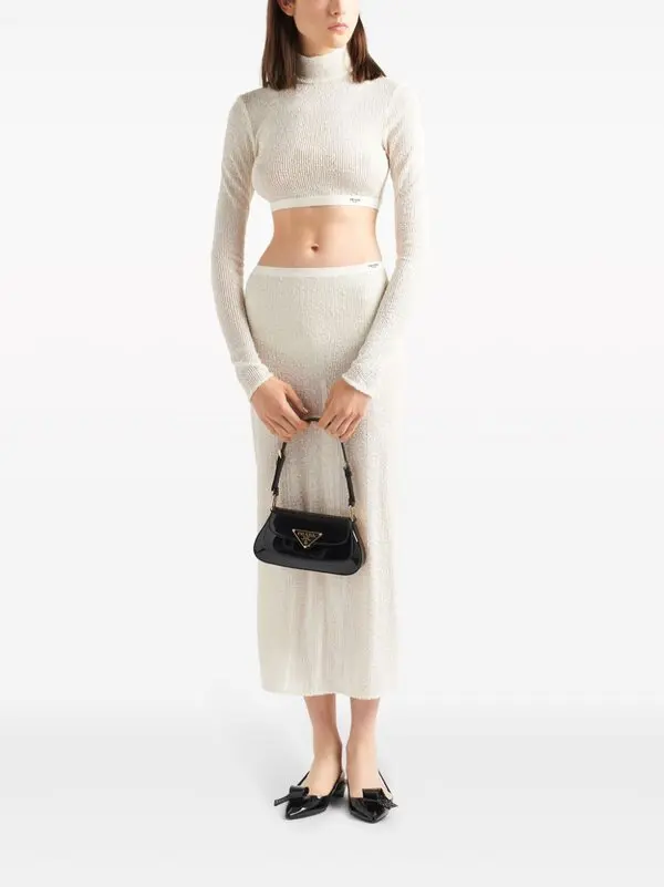 Prada Sequin-embellished Midi Skirt