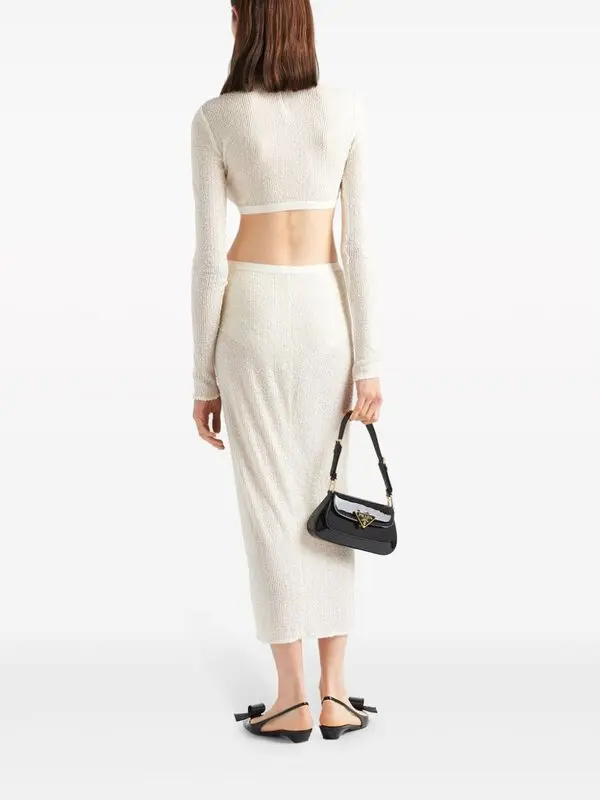 Prada Sequin-embellished Midi Skirt