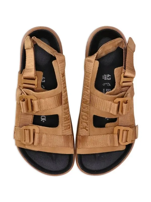 BIRKENSTOCK Shinjuku Logo-strap Sandals - Brown