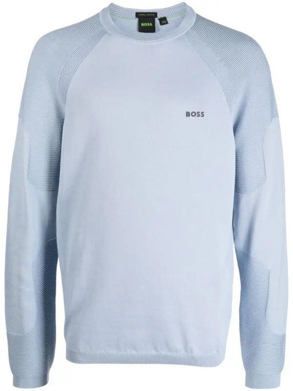 BOSS Perform-x Crew-neck Sweatshirt - Blue