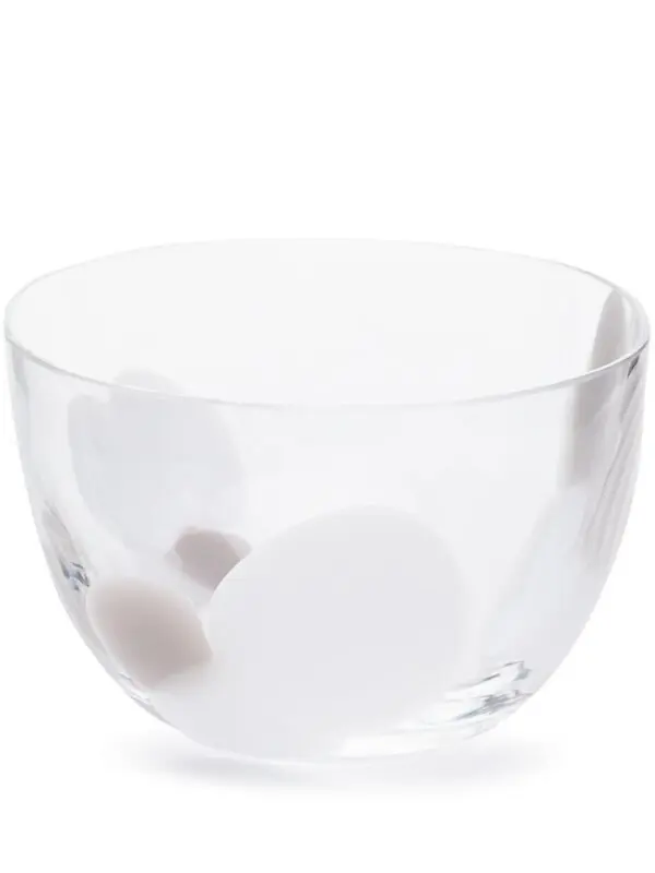 CARLO MORETTI Le Diverse Transparent Glass Bowl - White
