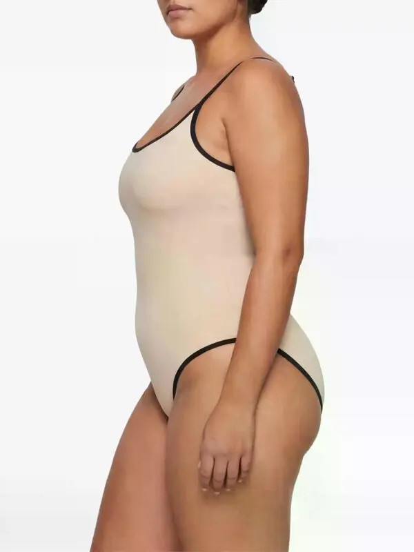 TOTEME Striped Edge Swimsuit - Neutrals