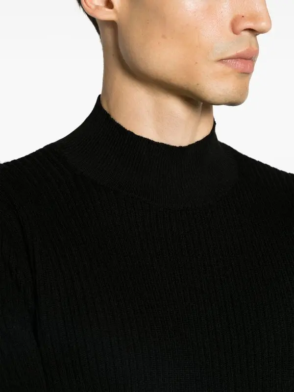 Tagliatore Gus Mock-neck Ribbed Jumper