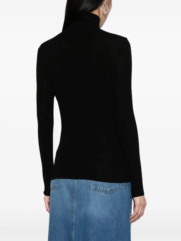 AGOLDE Pascale High-neck Top - Black