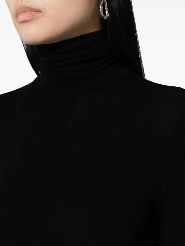 AGOLDE Pascale High-neck Top - Black