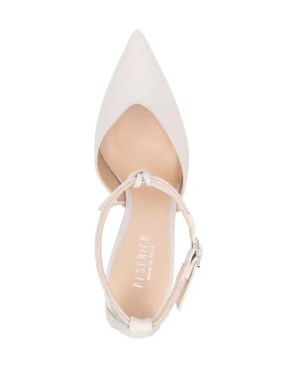 Peserico Rhinestone-embellished Leather Pumps