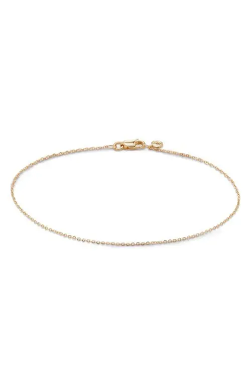 Monica Vinader Super Fine Chain Bracelet - 14k Solid Gold